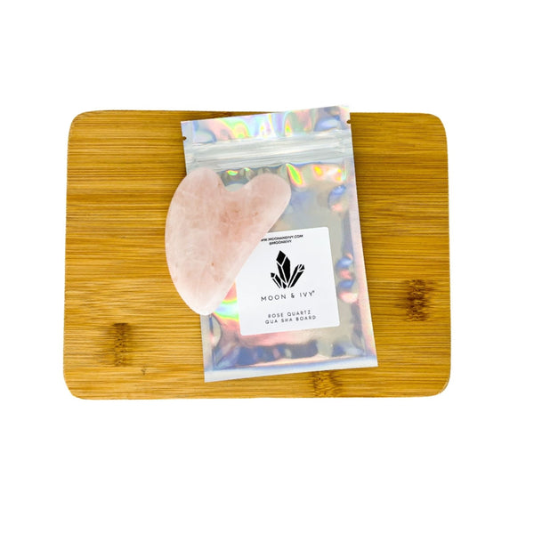Rose Quartz Gua Sha Boards | Moon & Ivy